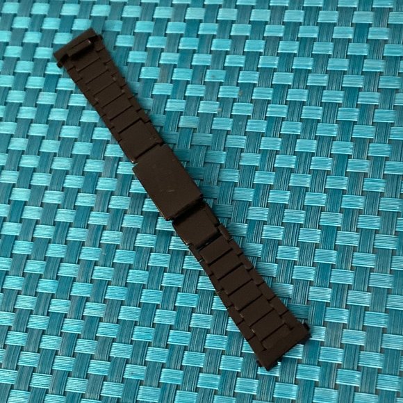 Expandro | Jewelry | Gold Plated Black Watch Band 2mm Nos Vintage Made ...